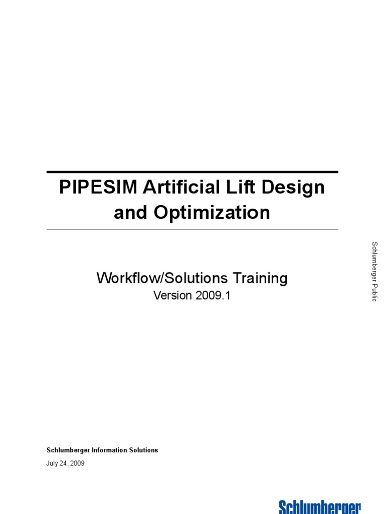 PIPESIM 2009.1 Artificial Lift Design and Optimization H | PDF | Pump ...