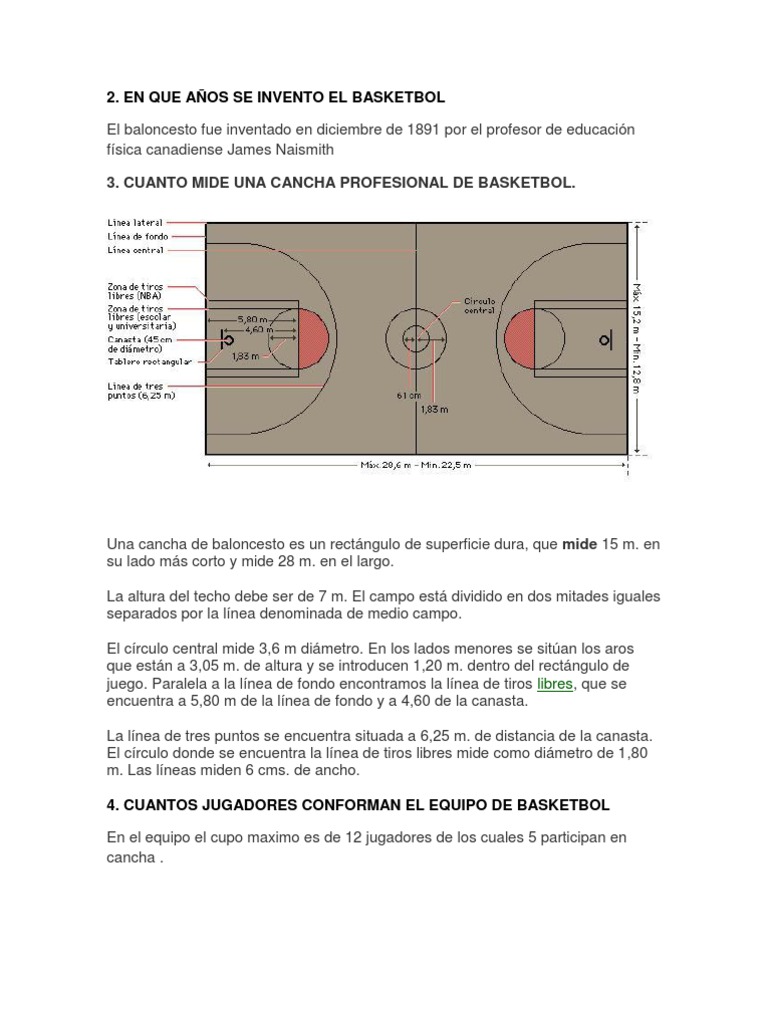 Basketball | PDF | Posiciones de baloncesto | Hora