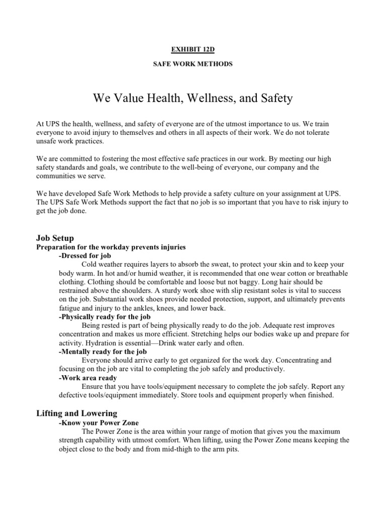 UPS Rules | PDF | Walking | Knee