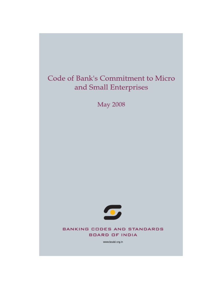 Banking Codes and Standards | PDF