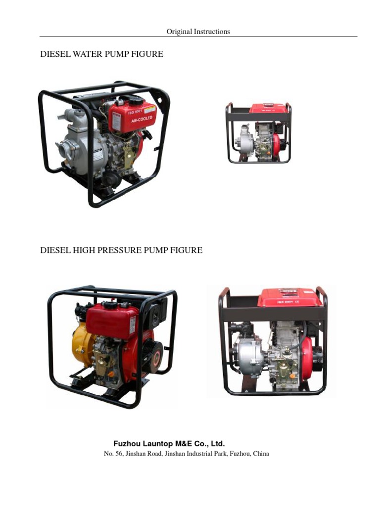 Diesel Water Pump | PDF | Pump | Diesel Engine