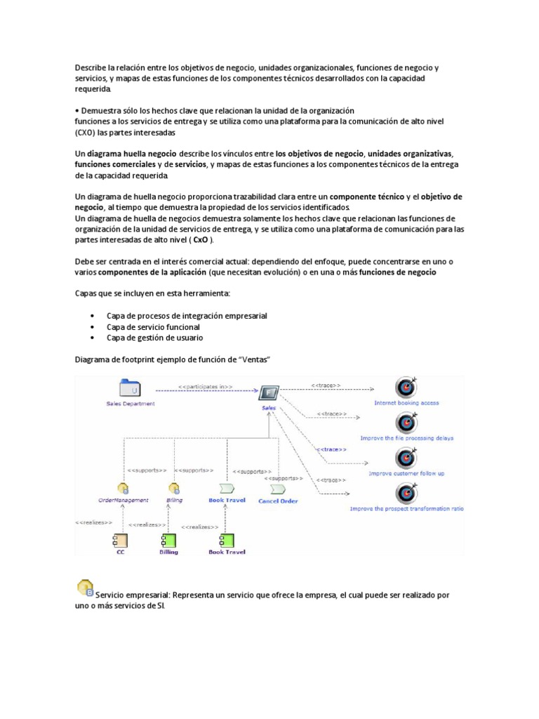 business footprint diagram.docx | Procesos de negocio | Informática
