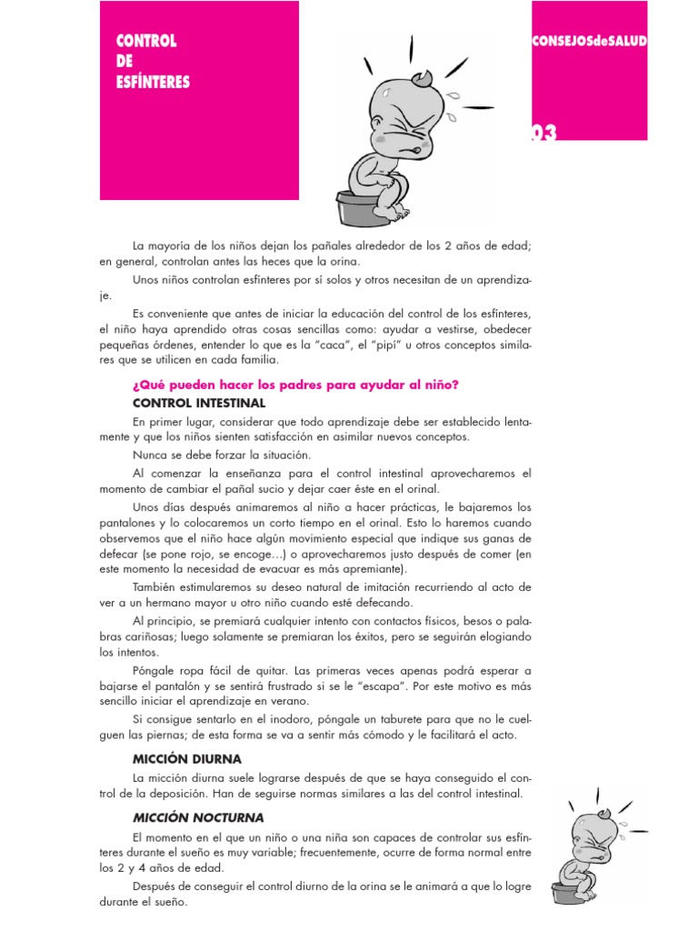 Control Esfinteres | PDF | Aprendizaje | Sicología