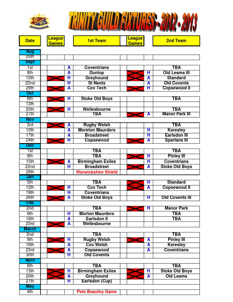 Fixture List | PDF | Social Science | Travel