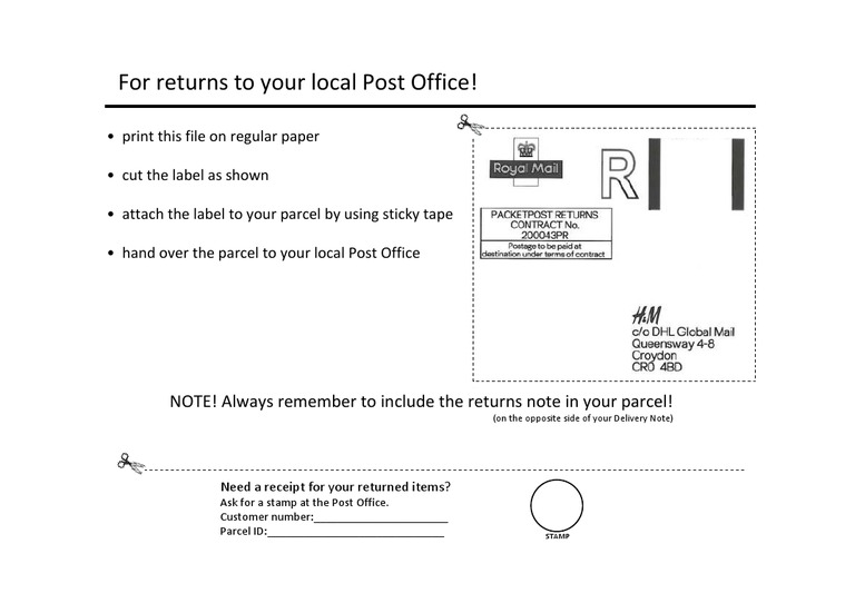 Easy Parcel Returns Guide | PDF