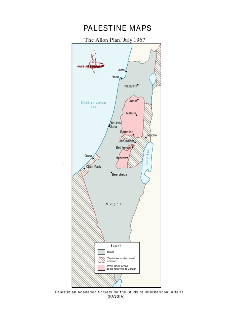 The Allon Plan and Palestine Maps | PDF | Social Science | History
