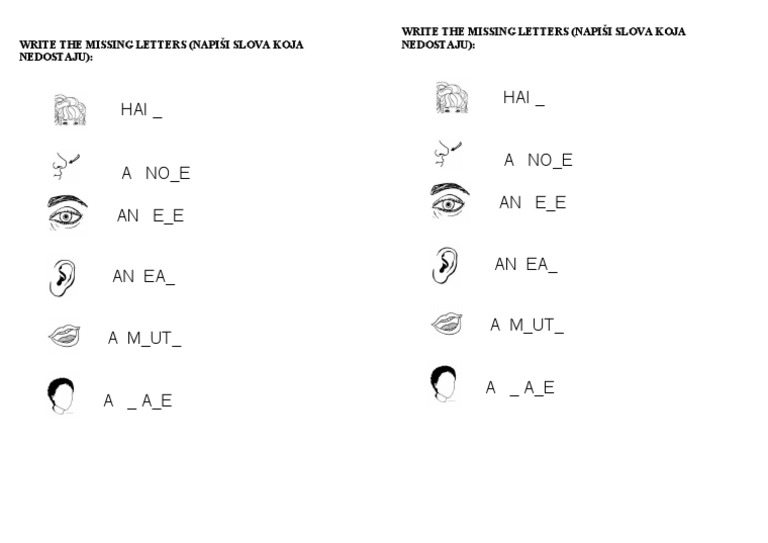 Missing Letters Puzzle Game | PDF | Language Arts & Discipline