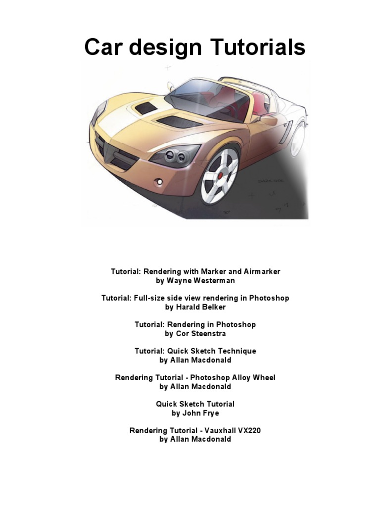 Car Design Tutorial | PDF | Perspective (Graphical) | Horizon