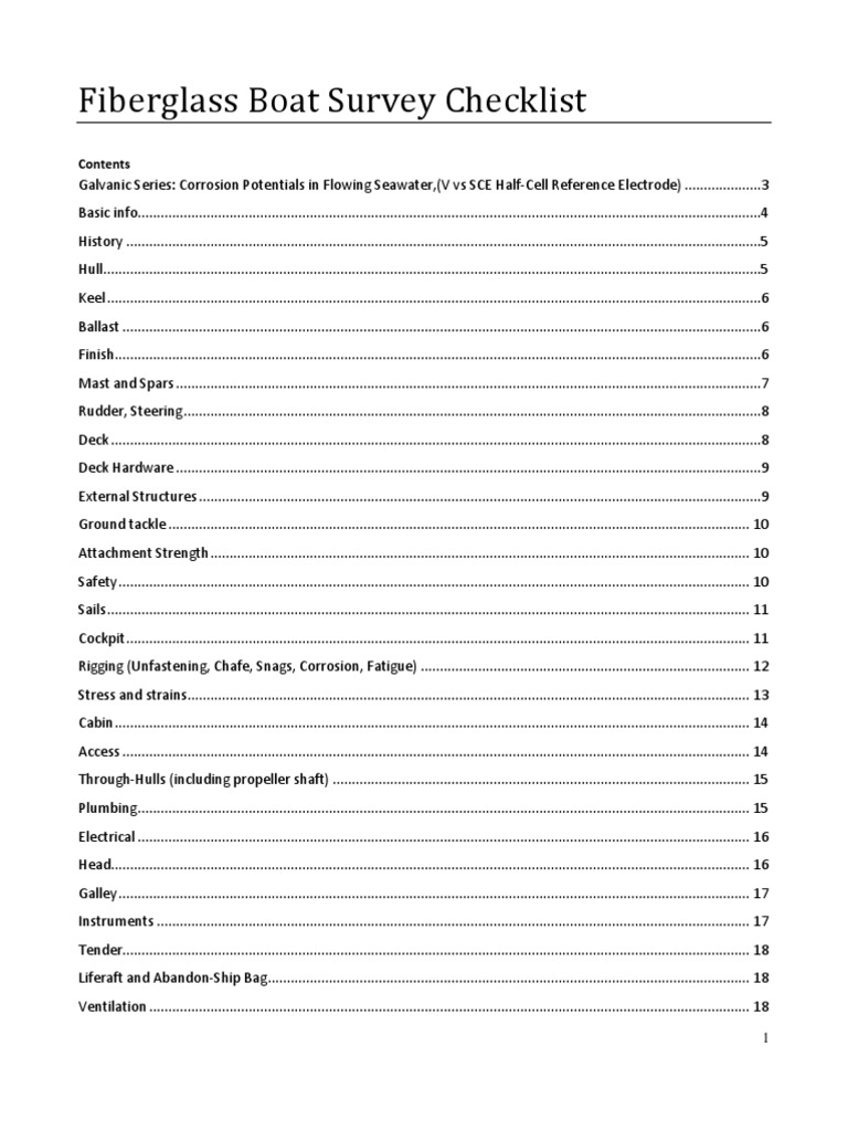 Survey Checklist | PDF | Alloy | Bronze