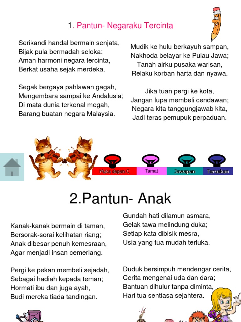 Pantun | PDF | Perjalanan | Seni & Disiplin Bahasa