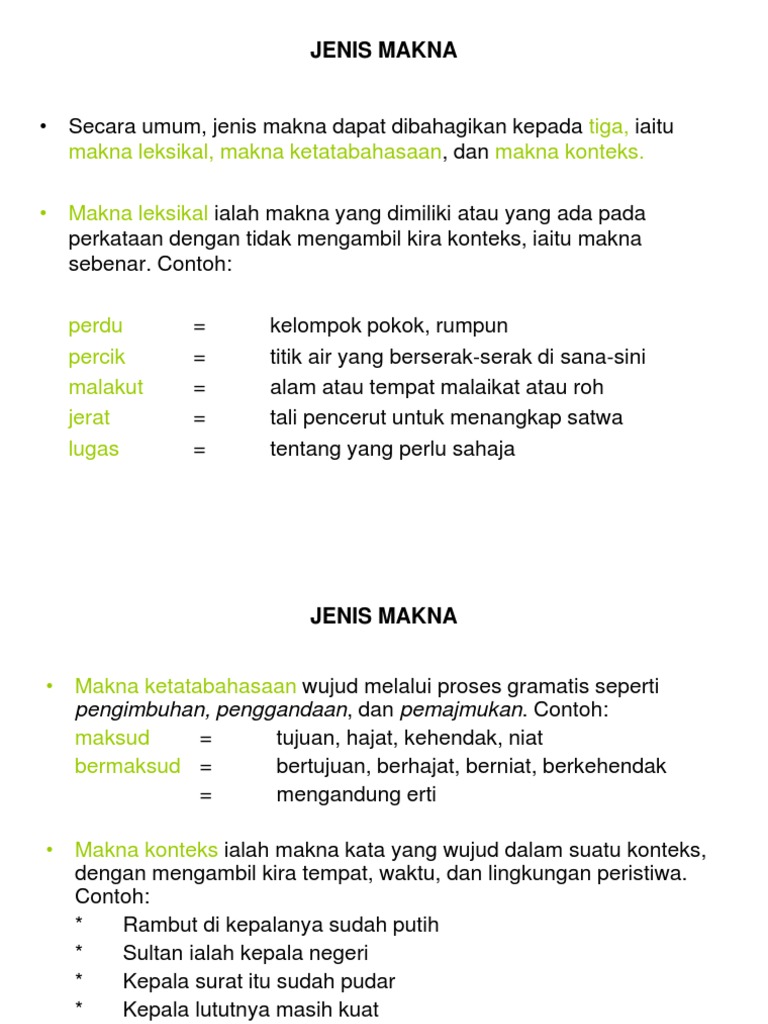 Contoh Semantik | PDF