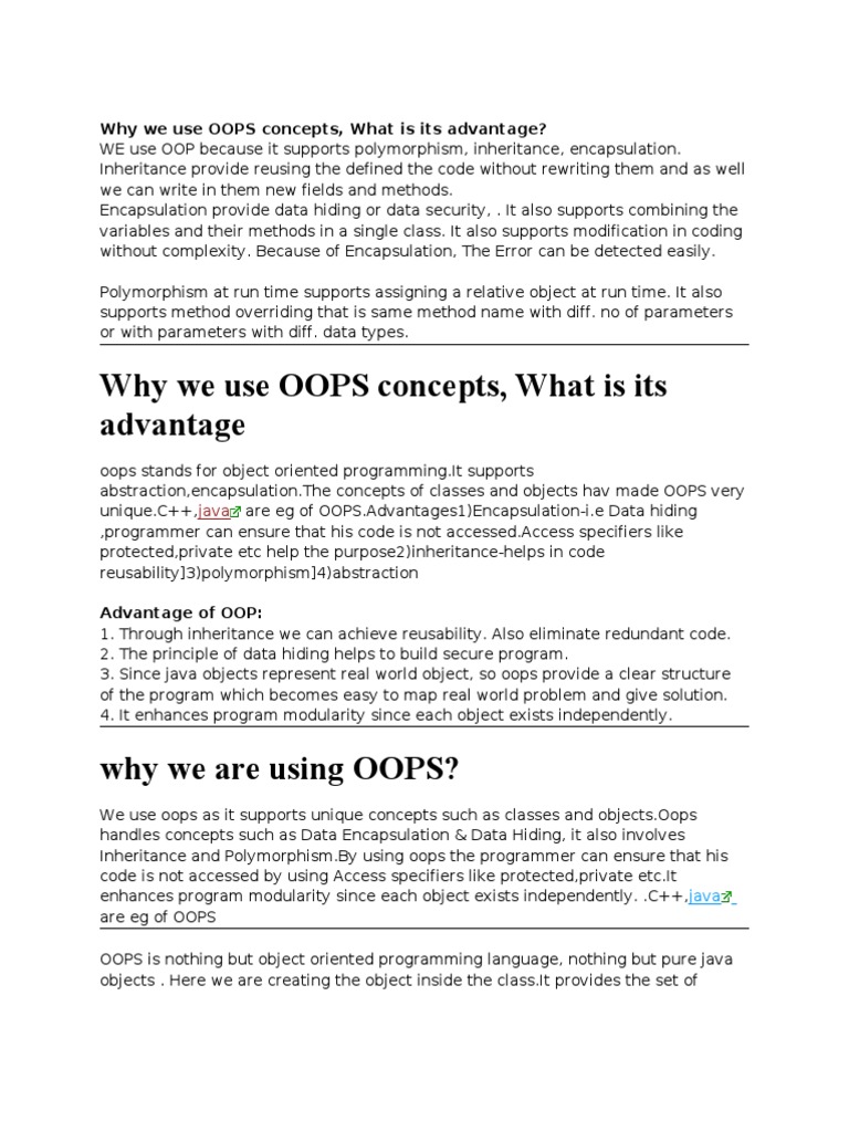 Use Oops | PDF | Object Oriented Programming | Class (Computer Programming)
