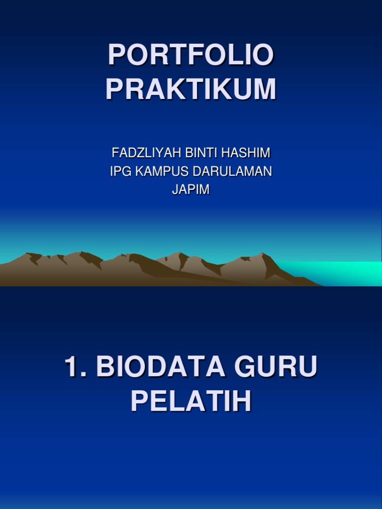 Portfolio Praktikum | PDF