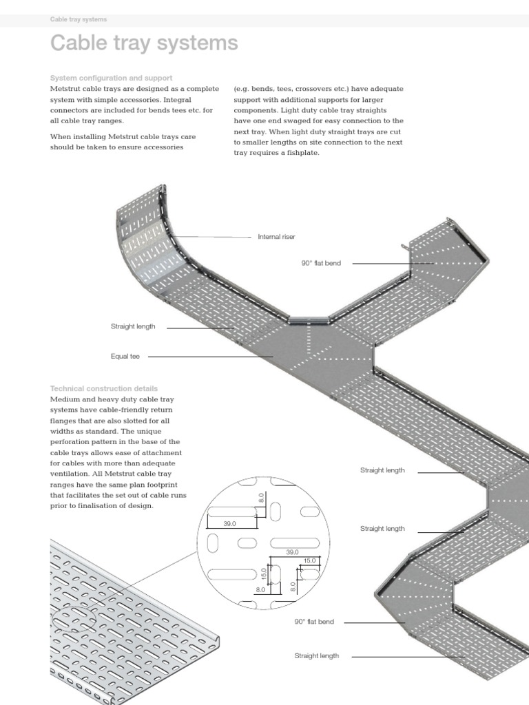 Cable Tray Calculation | PDF | Galvanization | Screw