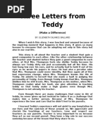 Reflection Paper 3 Letters From Teddy | PDF | Mentorship | Teachers
