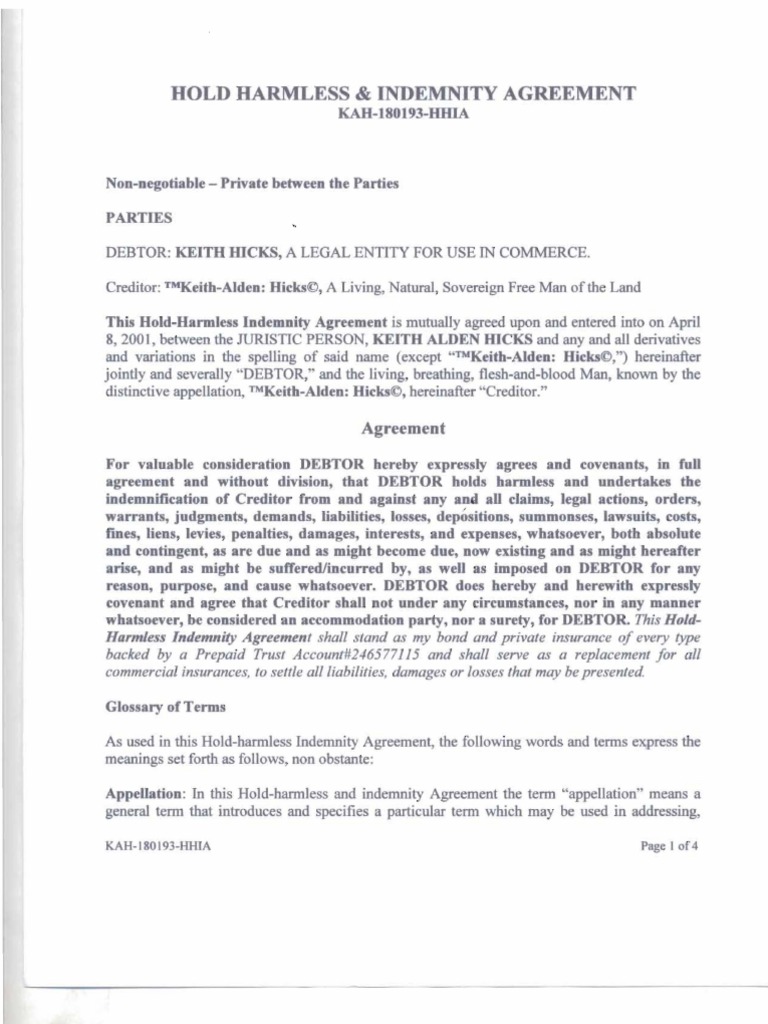 HHIA | Download Free PDF | Legal Personality | Indemnity