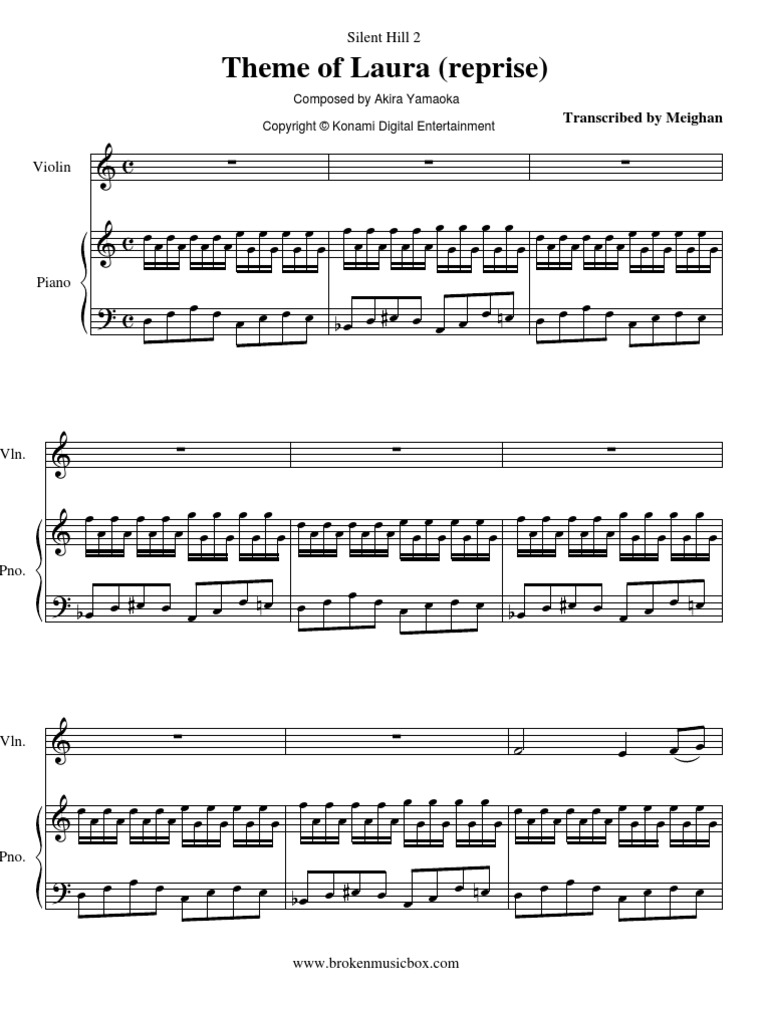 SH2 Theme of Laura (Reprise) | PDF