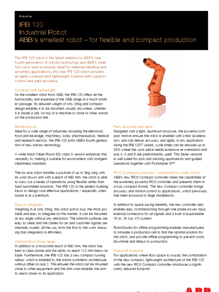 ABB Robot | PDF | Robot | Robotics