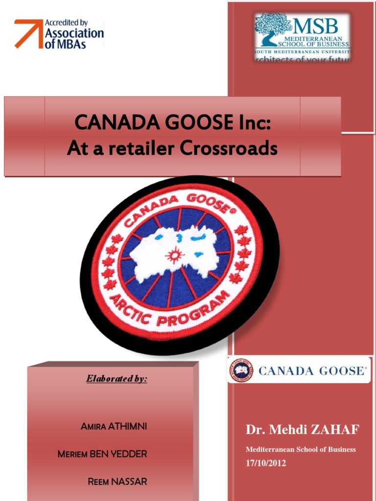 Canada Goose | PDF | Brand | Retail