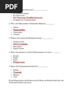 Ramayana Quiz | PDF | Rama | Ramayana