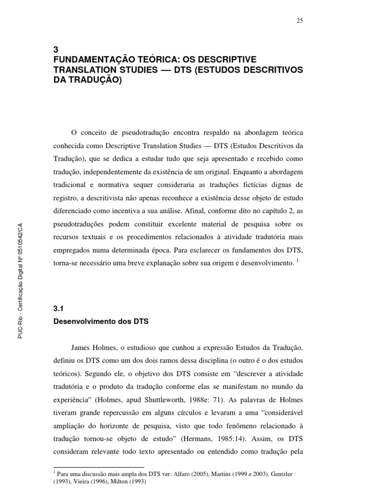 Descriptive Translation Studies | PDF | Traduções | Paradigma