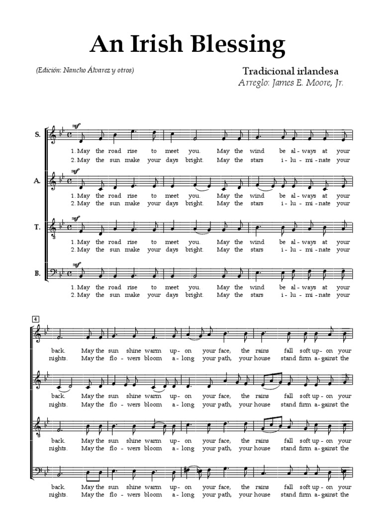 (Tradic) An Irish Blessing (Moore) PDF | PDF (Tradic) An Irish Blessing (Moore) PDF | PDF