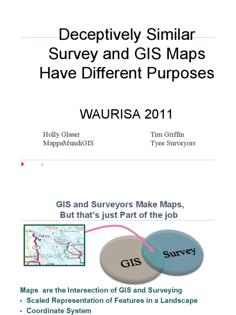GIS and Surveying: Distinct Roles | PDF | Surveying | Geographic ...