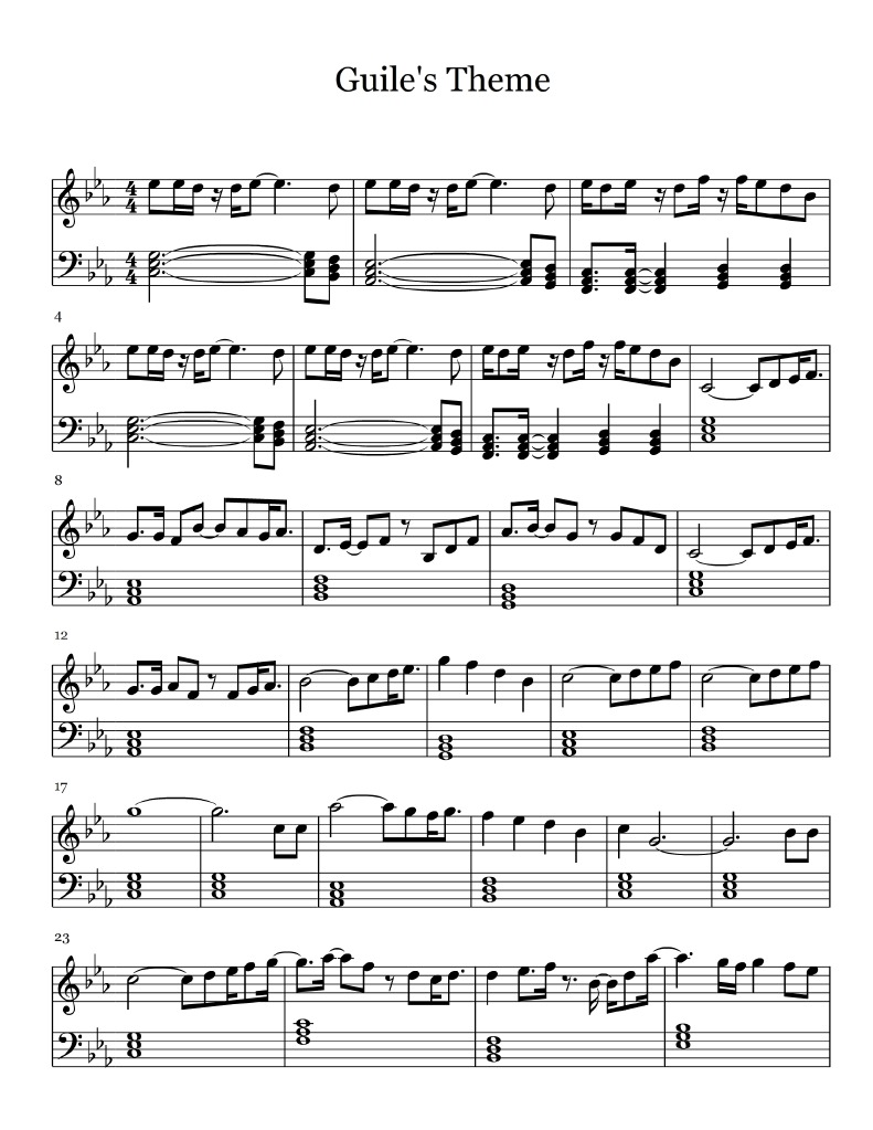 Guile's Theme | PDF
