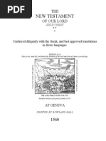 Geneva Bible 1560 | PDF | Religious Literature | Protestant Reformation