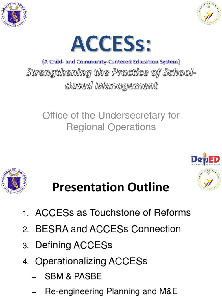 Enhancing SBM through ACCESs Framework | PDF | Governance | Learning