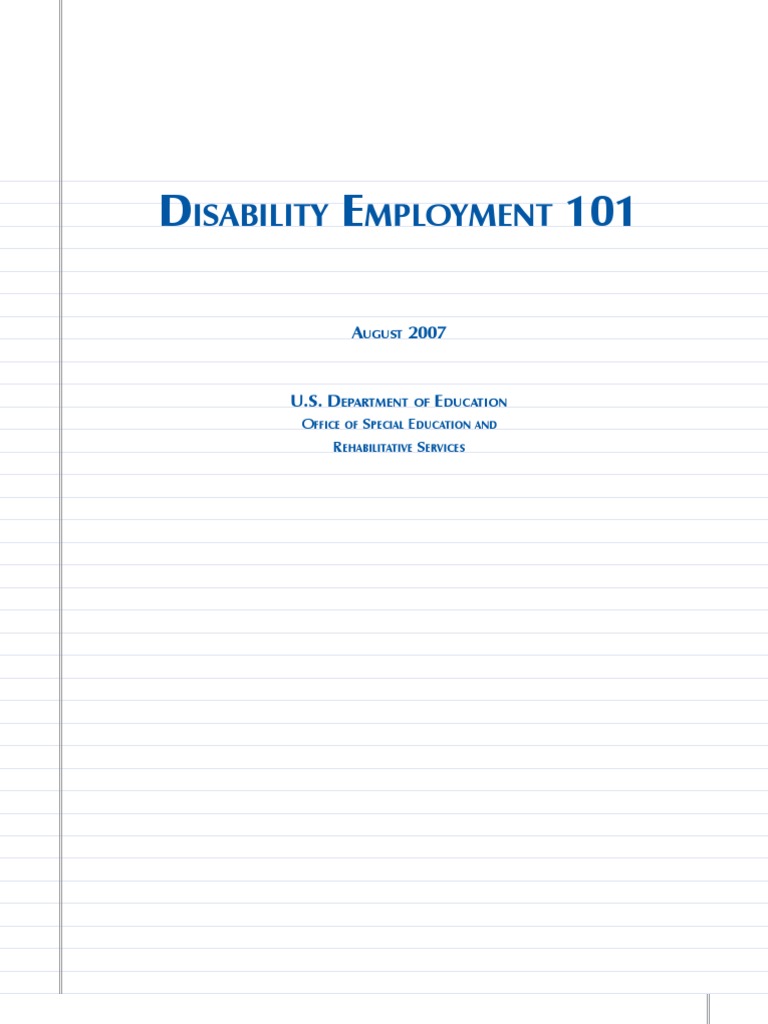 Description: Tags: Disabilityemployment101-Credits | PDF | Americans ...