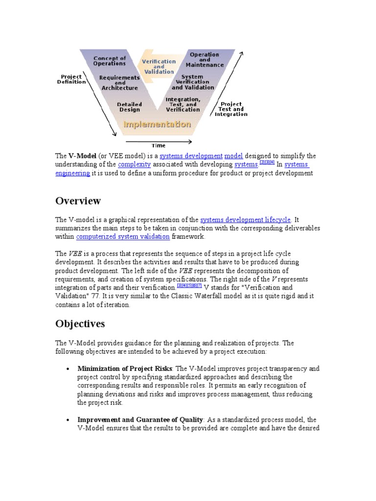V Model | PDF | Verification And Validation | Software Development Process