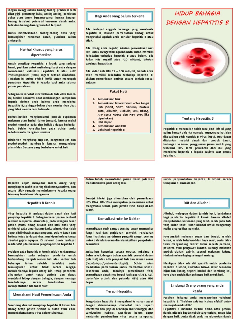 leaflet hepatitis