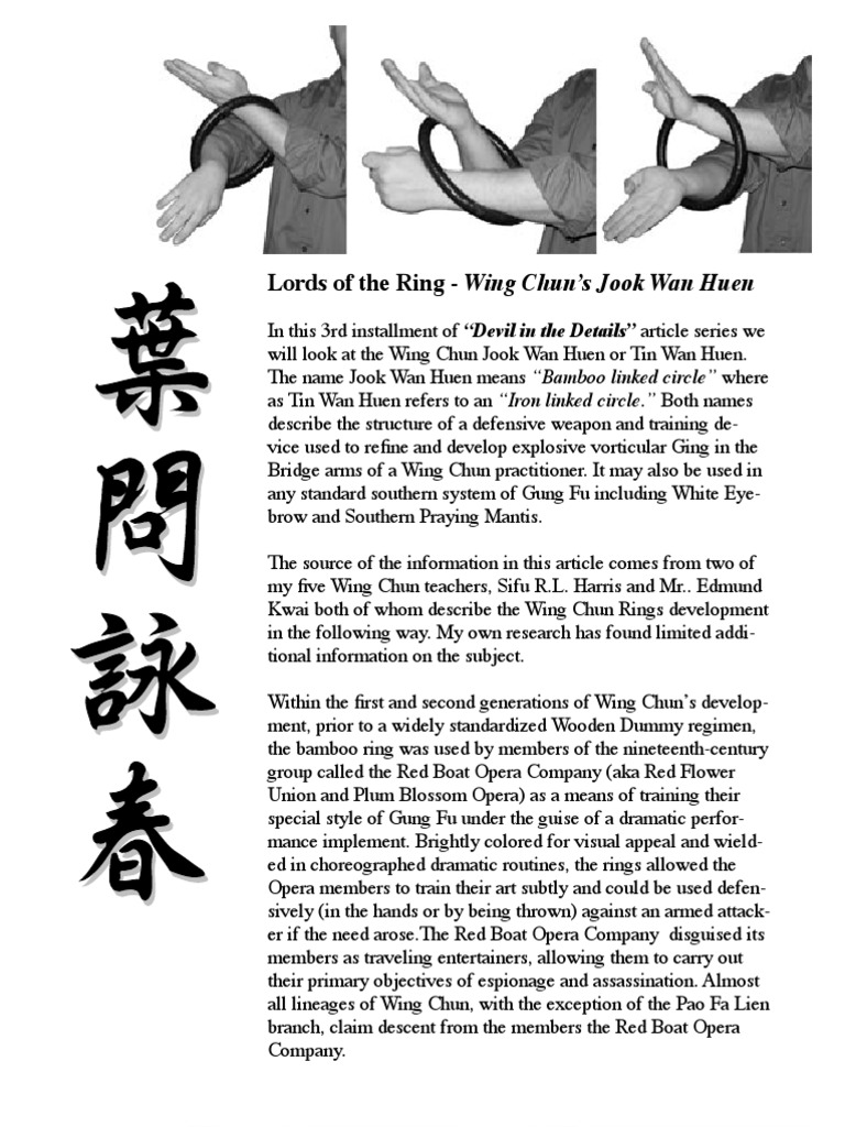 Wing Chun Ring | Download Free PDF | Wing Chun | Chinese Martial Arts