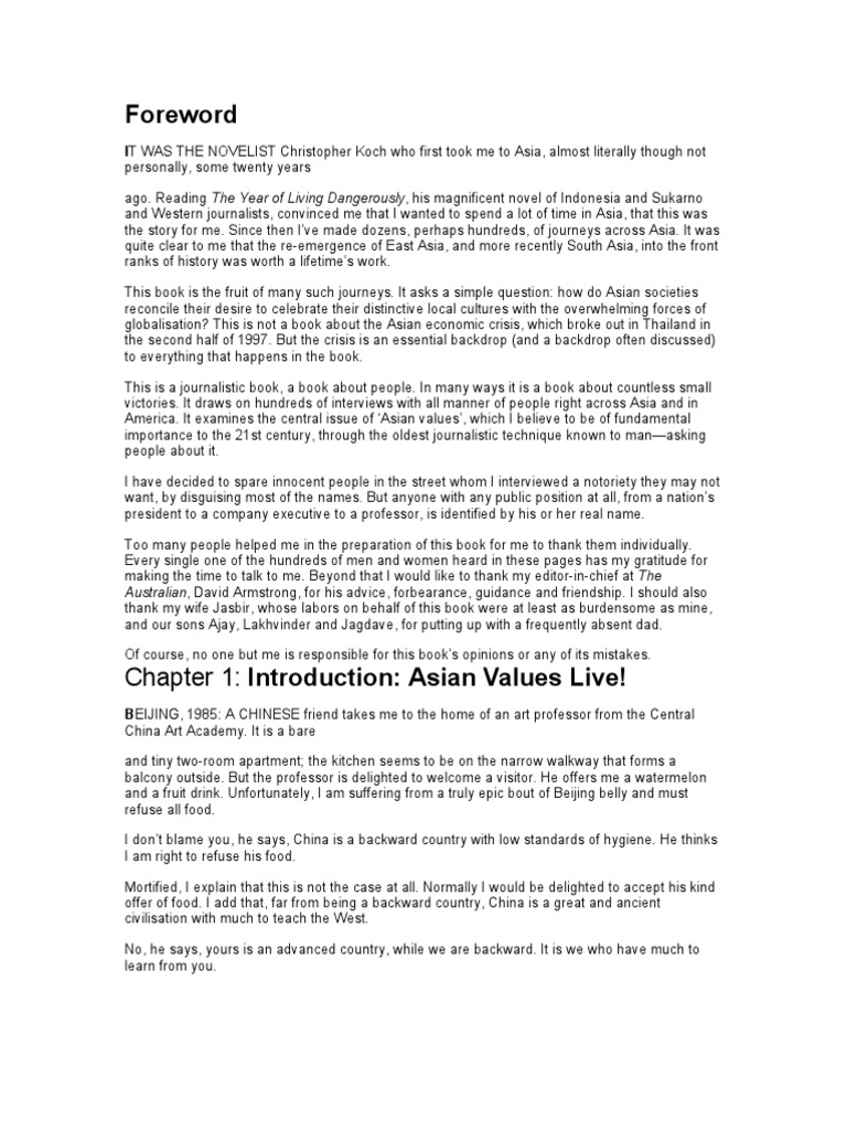 Asian Values | PDF | Confucianism | East Asia