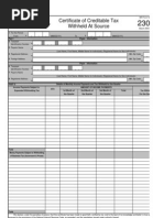 BIR Form 2306: Certificate of Final Tax Withheld | PDF | Withholding ...