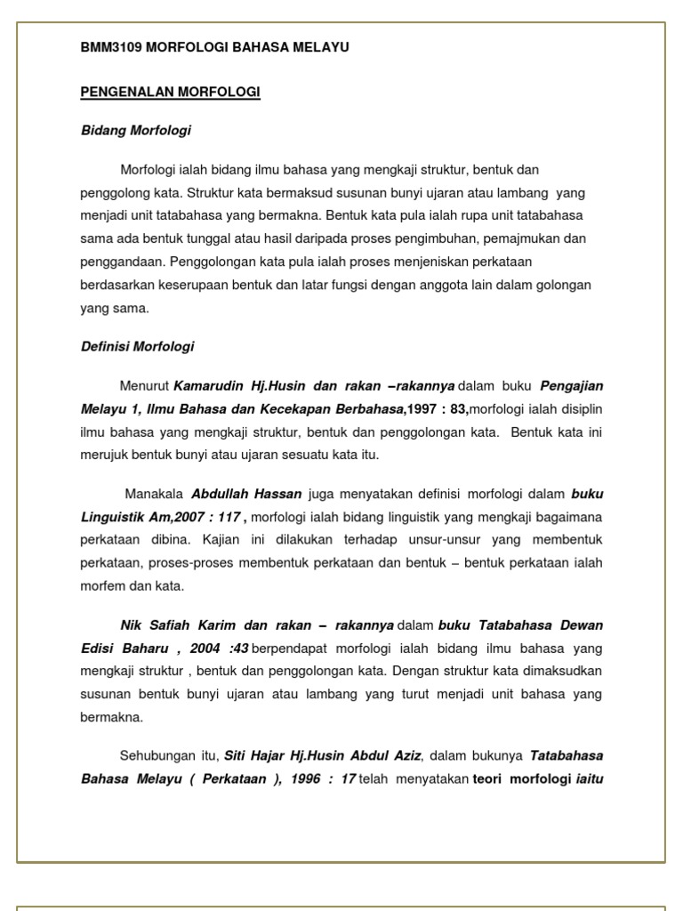 Morfologi 2 | PDF