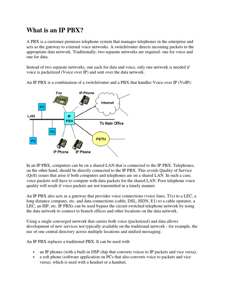 An Overview of IP PBX Systems: Functions, Advantages, Standards, and ...