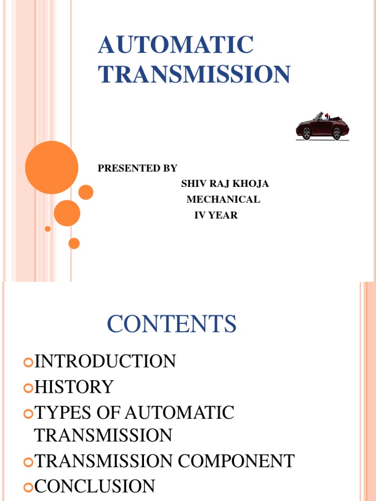Automatic Transmission | PDF | Automatic Transmission | Transmission ...