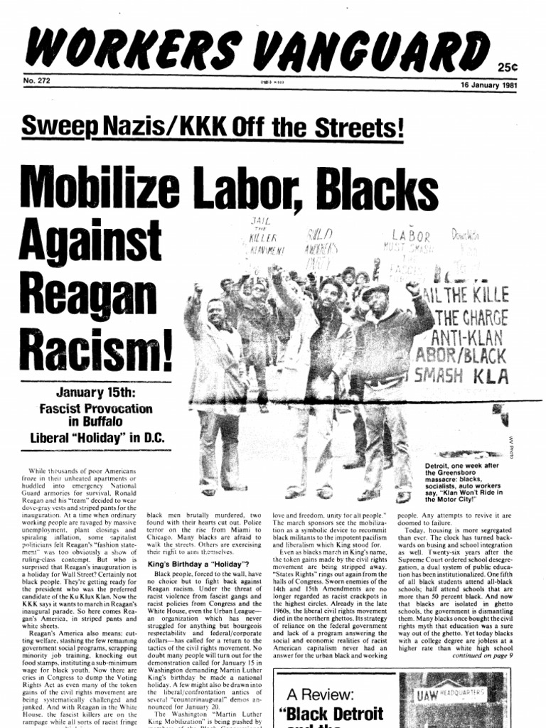 Workers Vanguard No 272 - 16 January 1981 | PDF | Political Theories ...