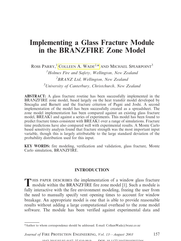 Glass Breakage | Sensitivity Analysis | Heat Transfer