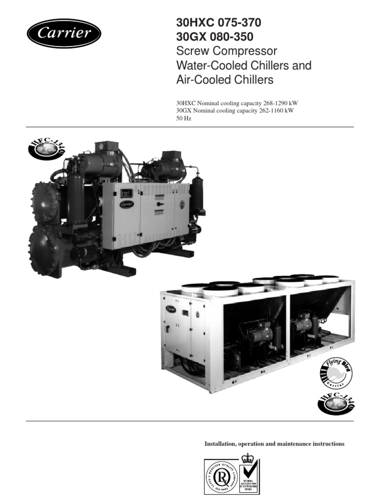 Carrier Chiller Data | PDF | Air Conditioning | Valve