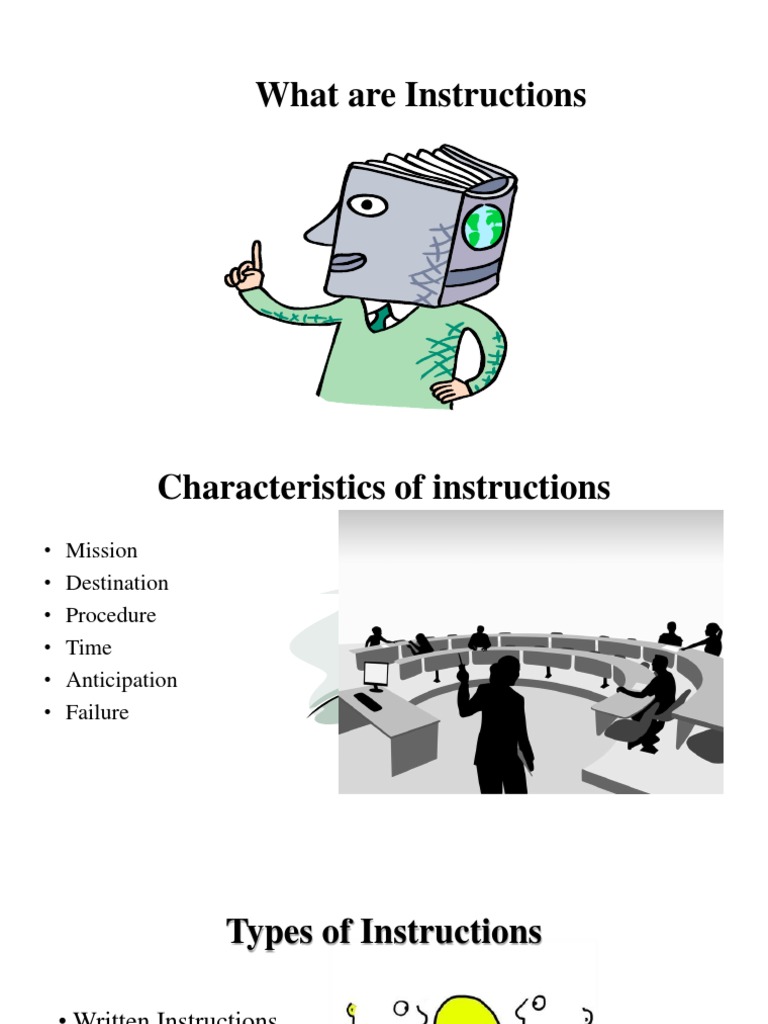 What Are Instructions | PDF | Information | Communication