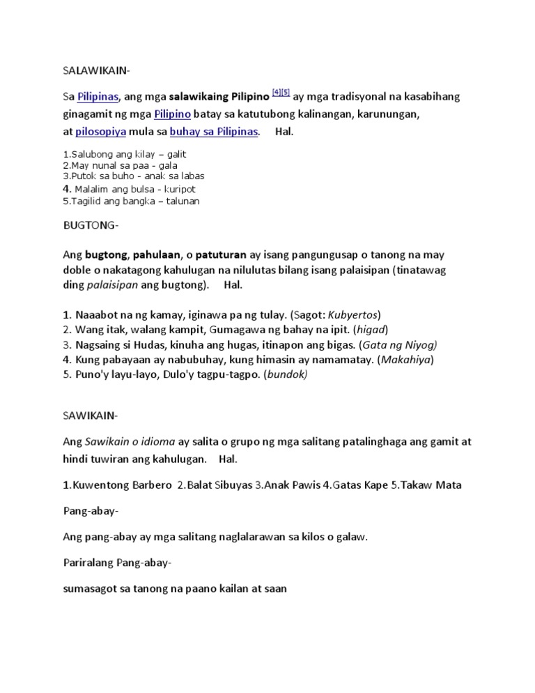 Ano Ang SALAWIKAIN | PDF