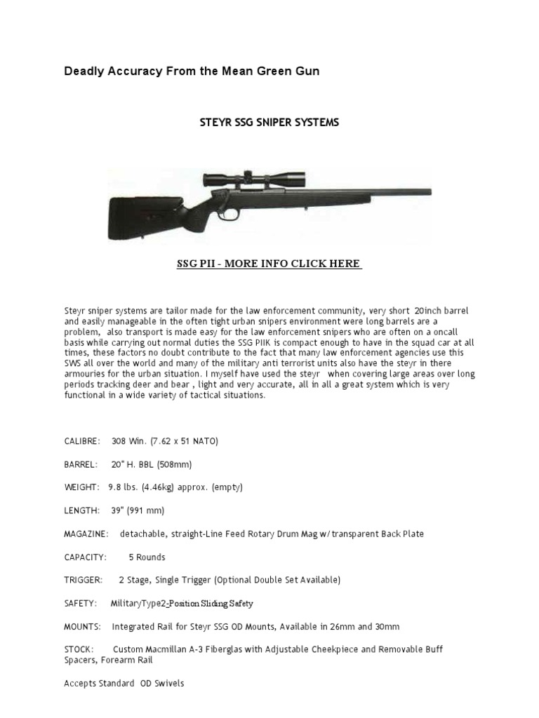 Deadly Accuracy From The Mean Green Gun | PDF | Magazine (Firearms ...