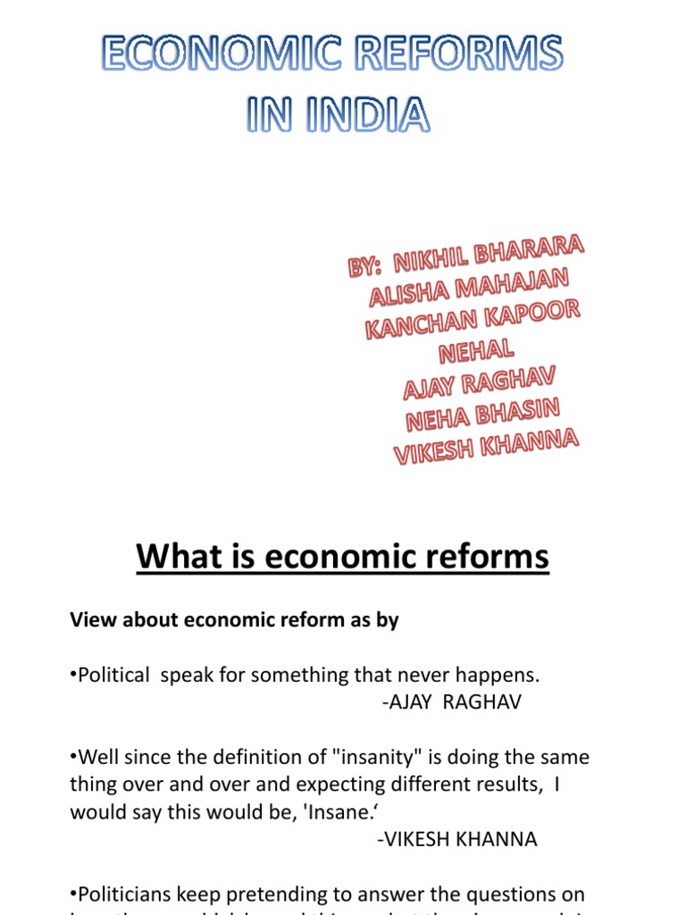 Understanding Economic Reforms in India | PDF | Economics | Economies