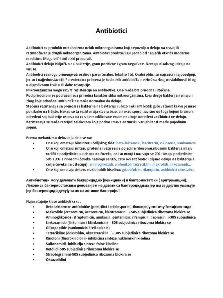 Antibiotici | PDF