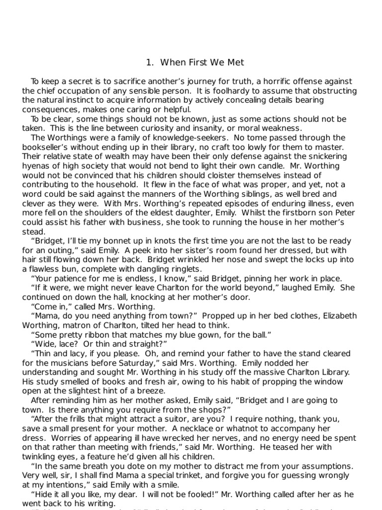 When First We Met | PDF