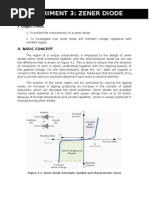 Zener Diode Lab Report | PDF | Diode | Electrical Equipment
