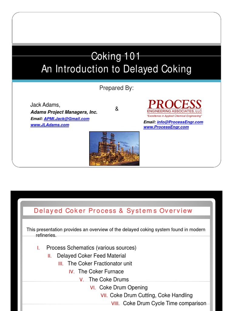 Delayed Coking | Fuels | Chemical Process Engineering
